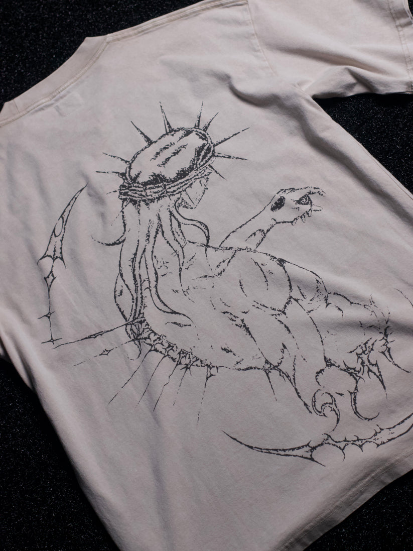 JJBA Jesus Acid Wash Pump Cover (Beige and Black) – BRANDLESS APPAREL